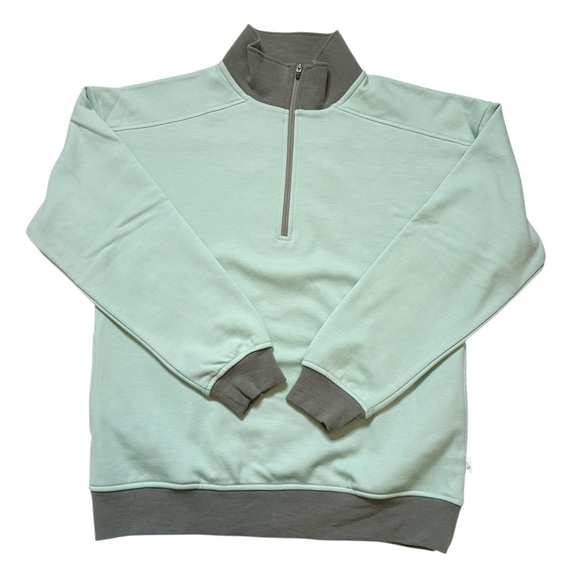 Woolx | Sweaters | Woolx Chloe Wool Mint Green 4 Zip Sweater Small ...